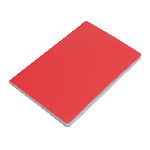 Fundamental notepad 140x210/40p blank, red | Promotional Gifts