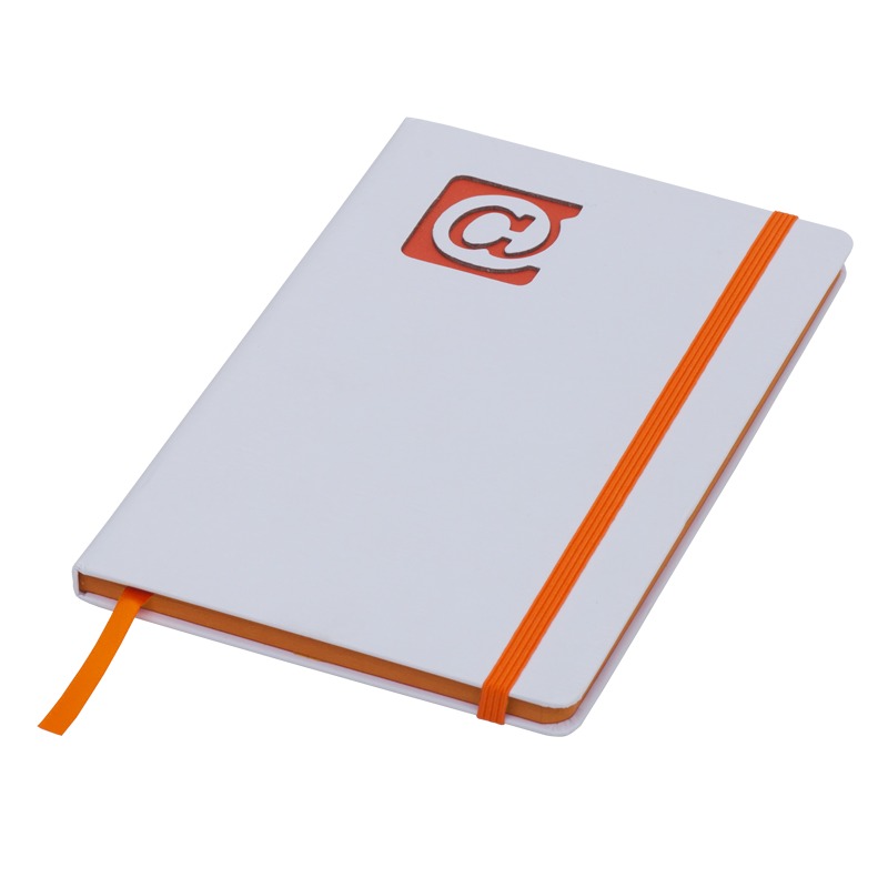 @ 130x210/80p plain notepad, orange/white | Promotional Gifts