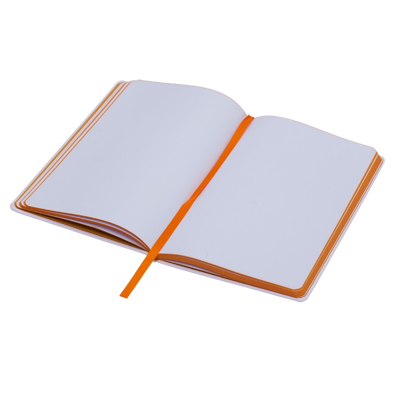 @ 130x210/80p plain notepad, orange/white | Promotional Gifts